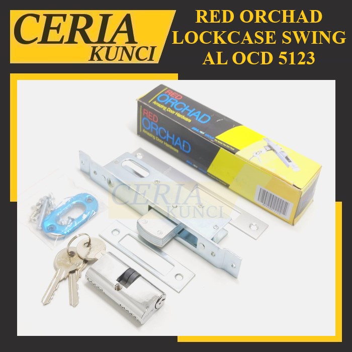 Red Orchad Aluminum Swing Door Lock Aluminum Door Lock AL OCD 5123 ...