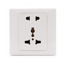 2-pin socket, for round and flat pins and multi-standard sockets, 10A ...