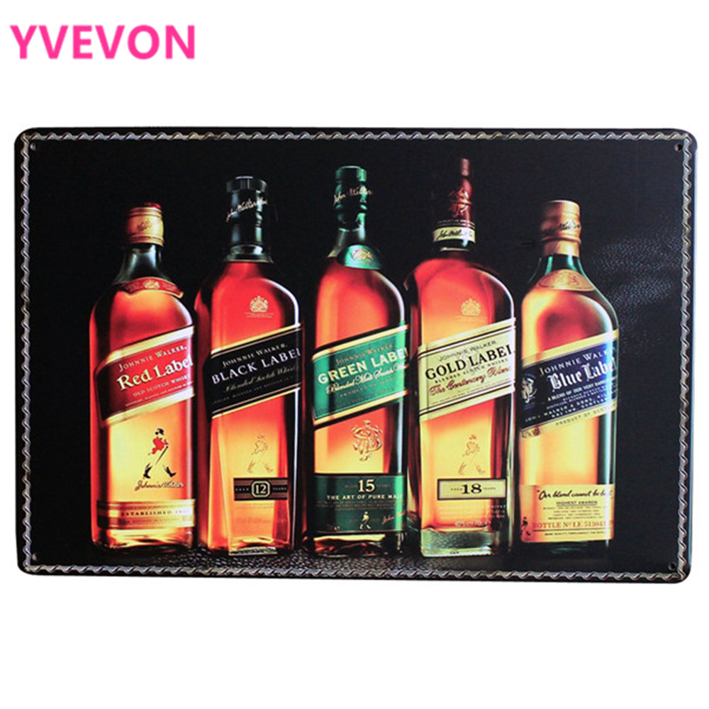 2024 vintage JOHNNIE WALKER alak sign, dekorasyon sa bahay na room ...