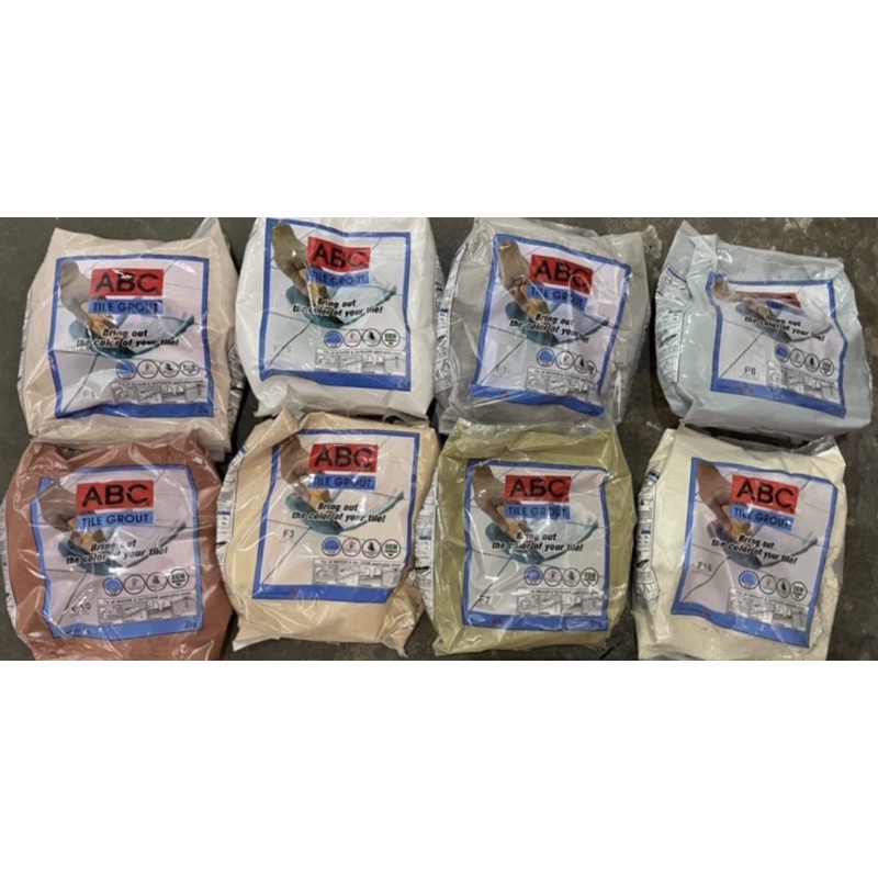 ABC Tile Grout 2kg different colors | Shopee Philippines