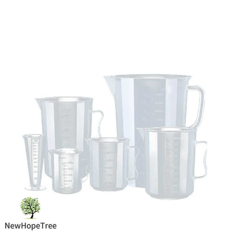 NTPH Clear Plastic Graduated Measuring Cup for Baking Beaker Liquid ...