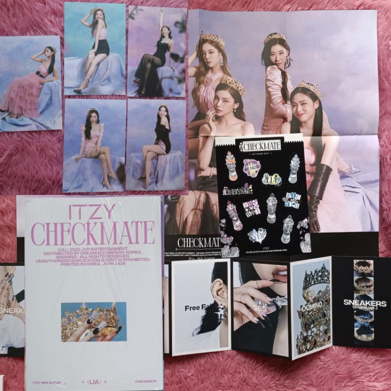 ONHAND ITZY CHECKMATE CHESHIRE UNSEALED OFFICIAL ALBUM RYUJIN YEJI LIA ...