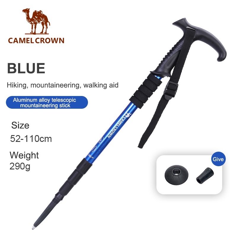 CAMEL CROWN Outdoor Trekking Pole 110cm Aluminum-Gold Walking Stick ...