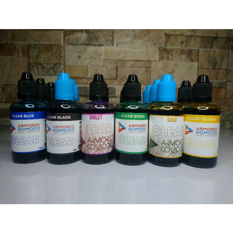 Armored Komodo Arkom Clear Colors Blue Black Violet Green Gold Yellow | Shopee Philippines