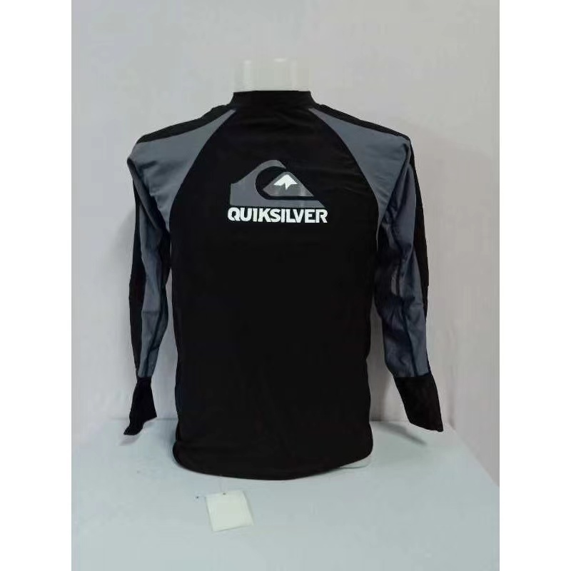 men's quicksilver rush guard longsleeves quick-drying sunscreen ...