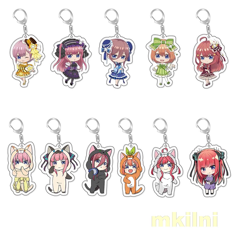 Anime The Quintessential Quintuplets Keychain Nakano Ichika Nino Miku ...
