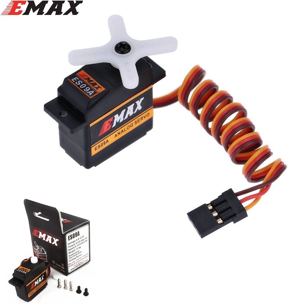 1 / 2 / 4 Pieces EMAX ES09A Servo (Dual Bearing) Special Swash Servo ...