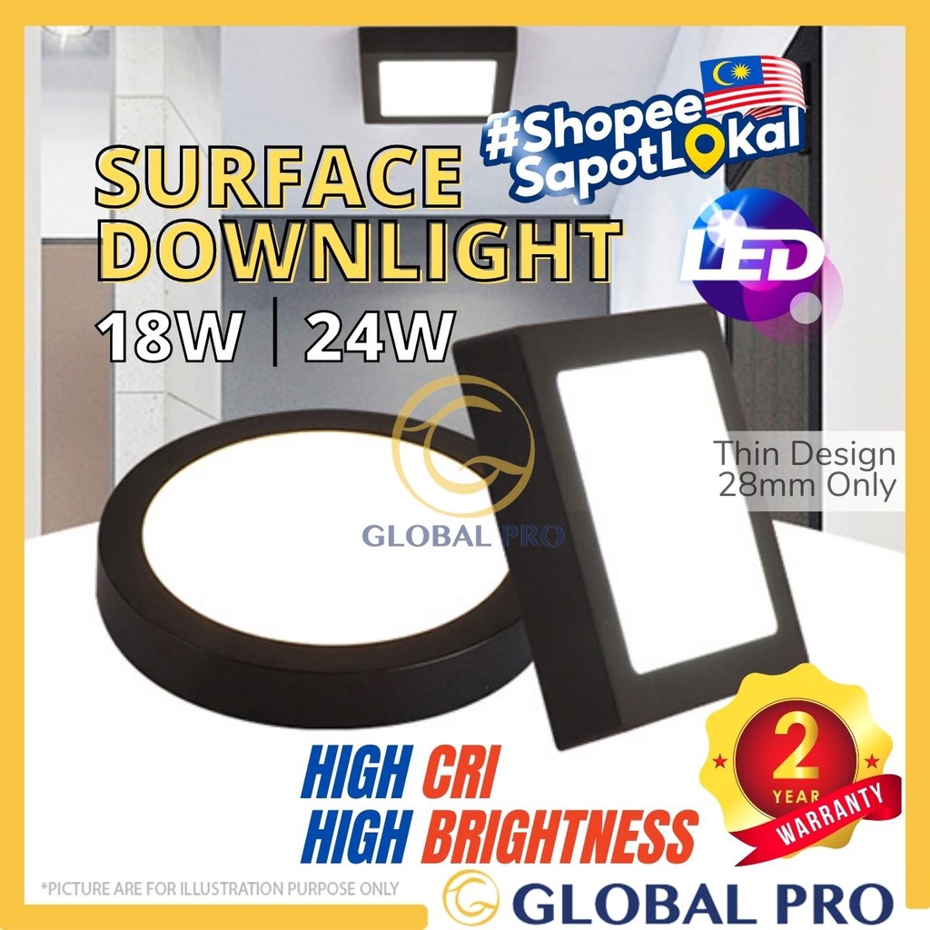 BLACK LED Surface Downlight down light led ceiling light surface ...