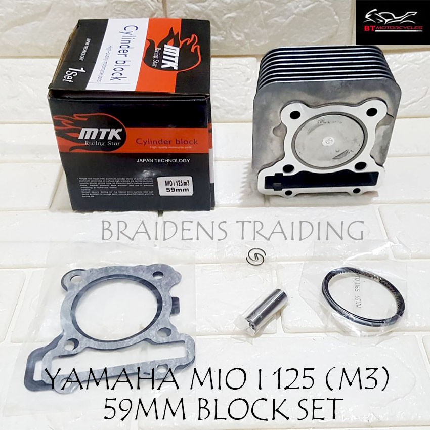 MTK YAMAHA MIO I 125/ M3 59MM CYLINDER BLOCK SET | Shopee Philippines