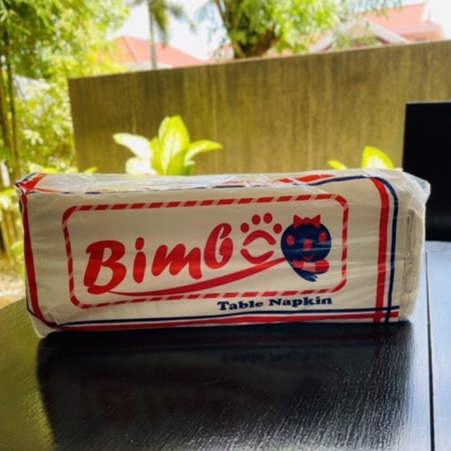 Bimbo Premium White Pre-Cut Table Tissue Napkin 1000sheets | Shopee ...
