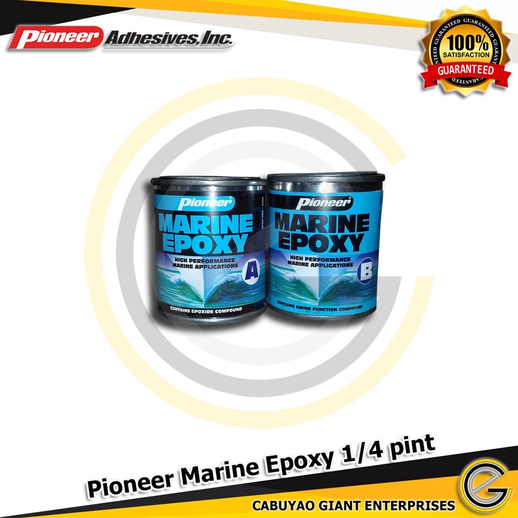 Pioneer Marine Epoxy 1/4 pint (1/8 liter size, per set) | Shopee ...