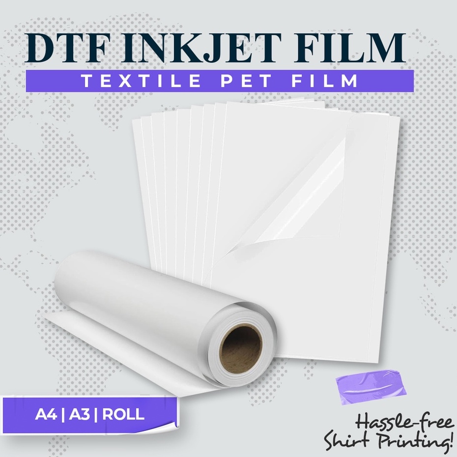 (20pcs)DTF Direct to Film PET Transfer Film Glossy A4 & A3 Size ...