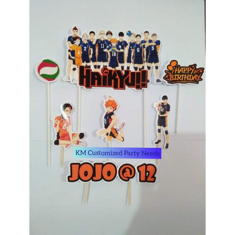 Haikyu Theme Customized Cake Topper | Shopee Philippines