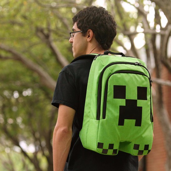 ThinkGeek Minecraft Creeper Backpack | Shopee Philippines