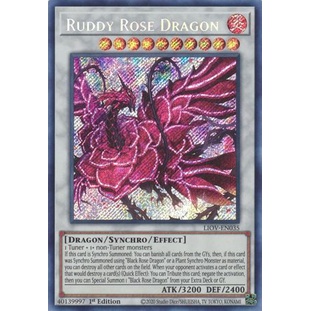 Yugioh Cards - TCG - Ruddy Rose Dragon - LIOV-EN035 - UK | Shopee ...