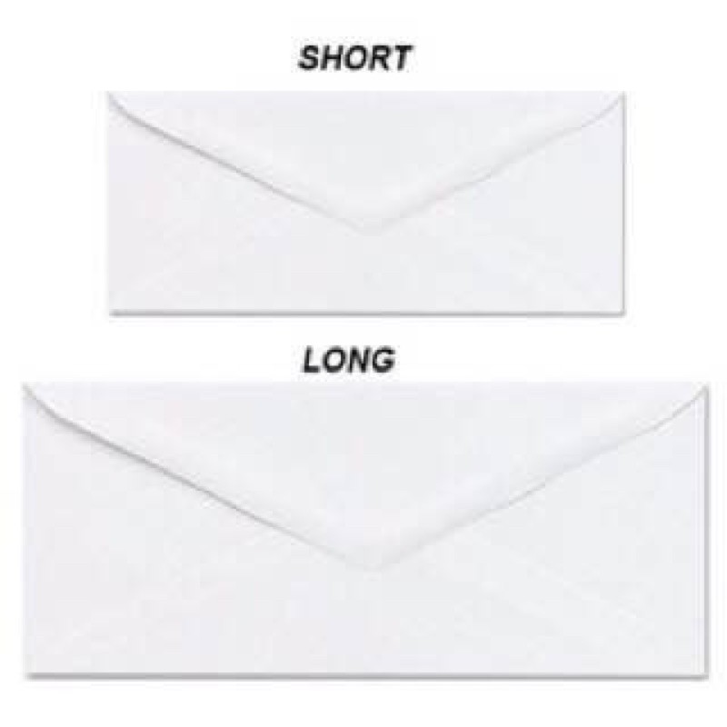 500pcs White Mailing Envelope Long / Short per Box Asian/ Classic Brand ...
