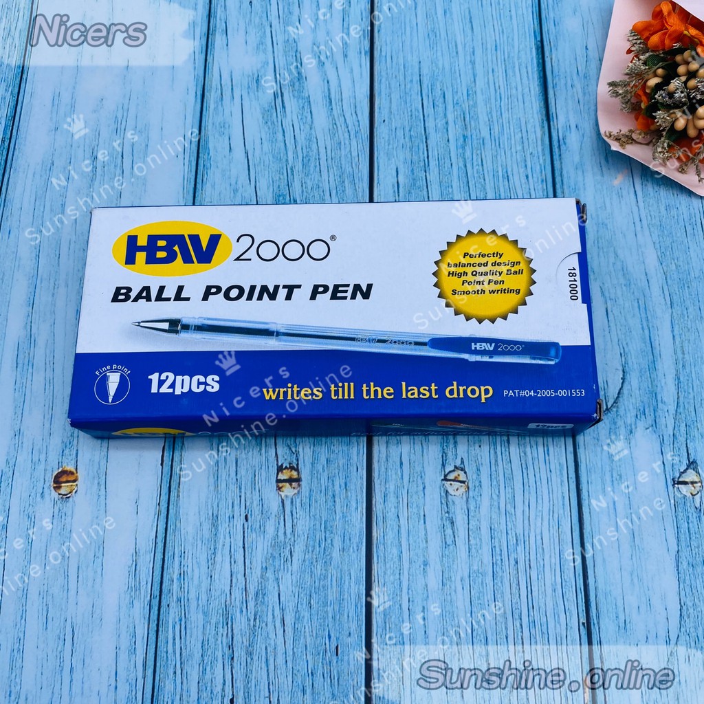 Original HBW #2000 Ballpen Ball point pen HBW 12pcs | Shopee Philippines