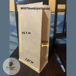 Brown Kraft Paper Bag / Supot / Paperbags Approximately 50pcs / pack ...