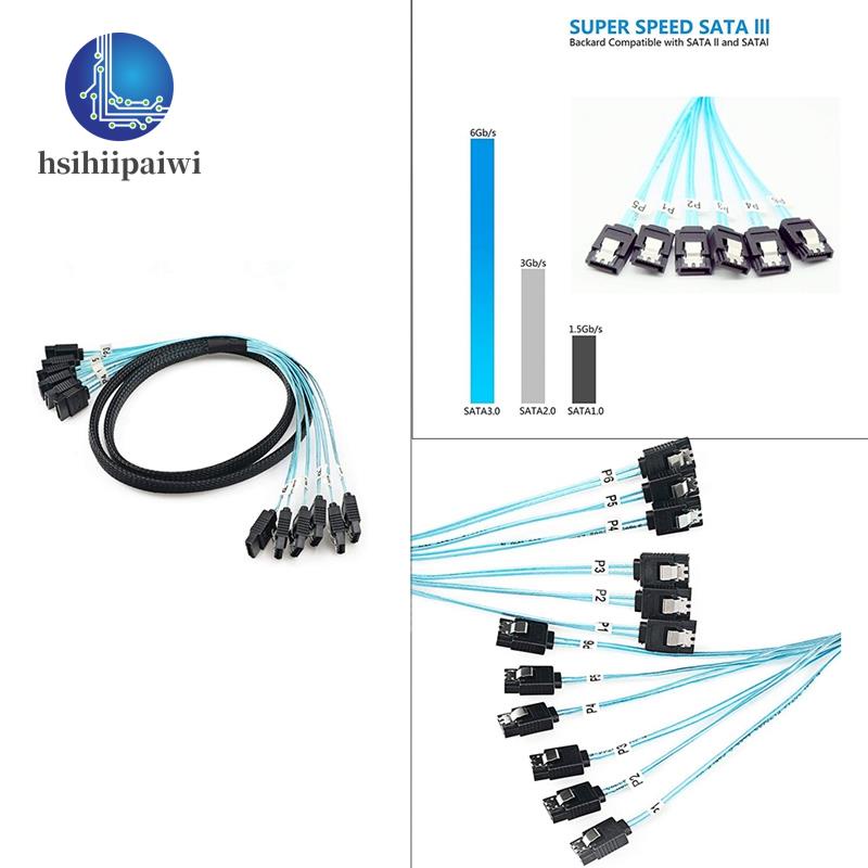Splitter Cable Computer Accessories SATA III SAS Cable SATA 7 Pin ...