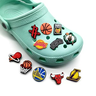 NBA Team LOGO Charms for Crocs shoes accessories Jibbitz set buckle ...