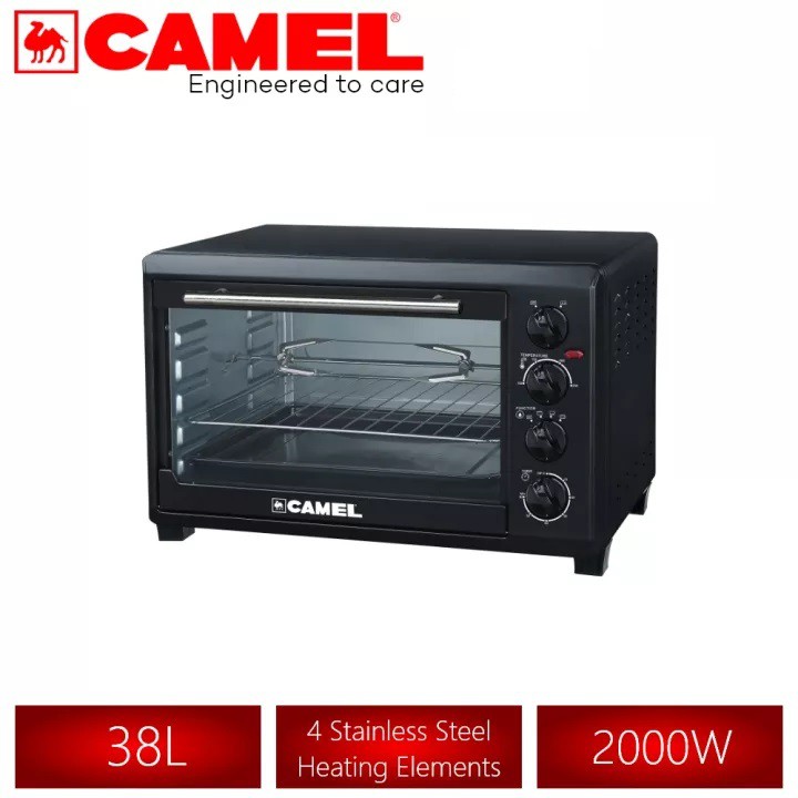 Camel WM-E3801R Electric Oven Rotisserie Oven Elite Series 38L (Black ...