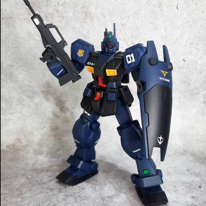 Hg HG HG HUGUC RGM-79Q GM Quel Custom Repaint Titans Gundam 1/144 ...