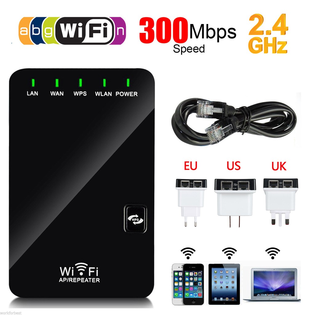 300M Mini Wifi Repeater Router Range Extender 2.4G Wifi Router Signal ...
