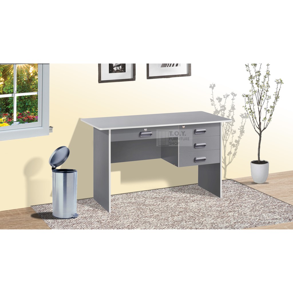 Office Table 2072 Desk with 4 Drawer and Lock | Shopee Philippines