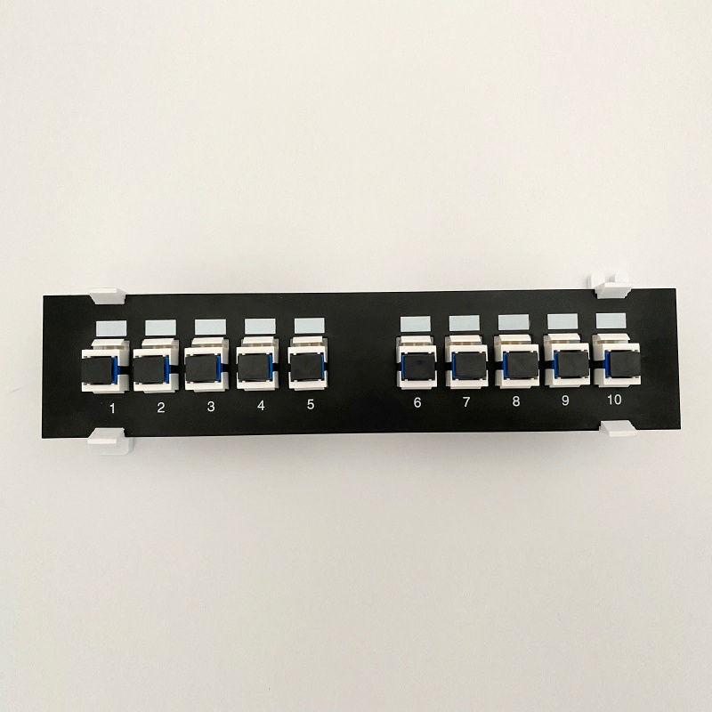 R* 19in Rackmount or Wall Mount 10Port Network Patch Panel (SC Optical ...
