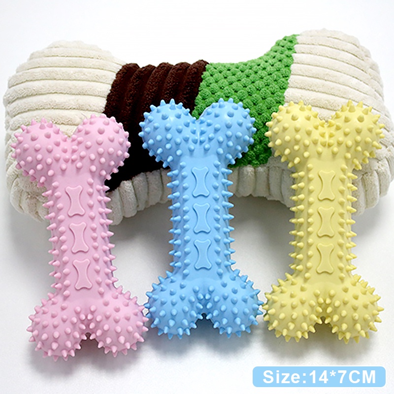 Dog teething toys puppy chew teething toys Resistant to Bite Bone Molar ...