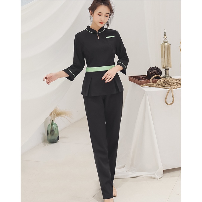 Uniform female technician health center foot bath technician clothes ...