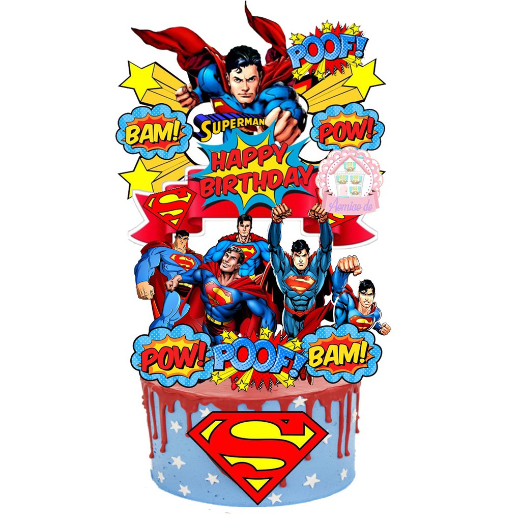SUPERMAN CAKE TOPPER | Shopee Philippines