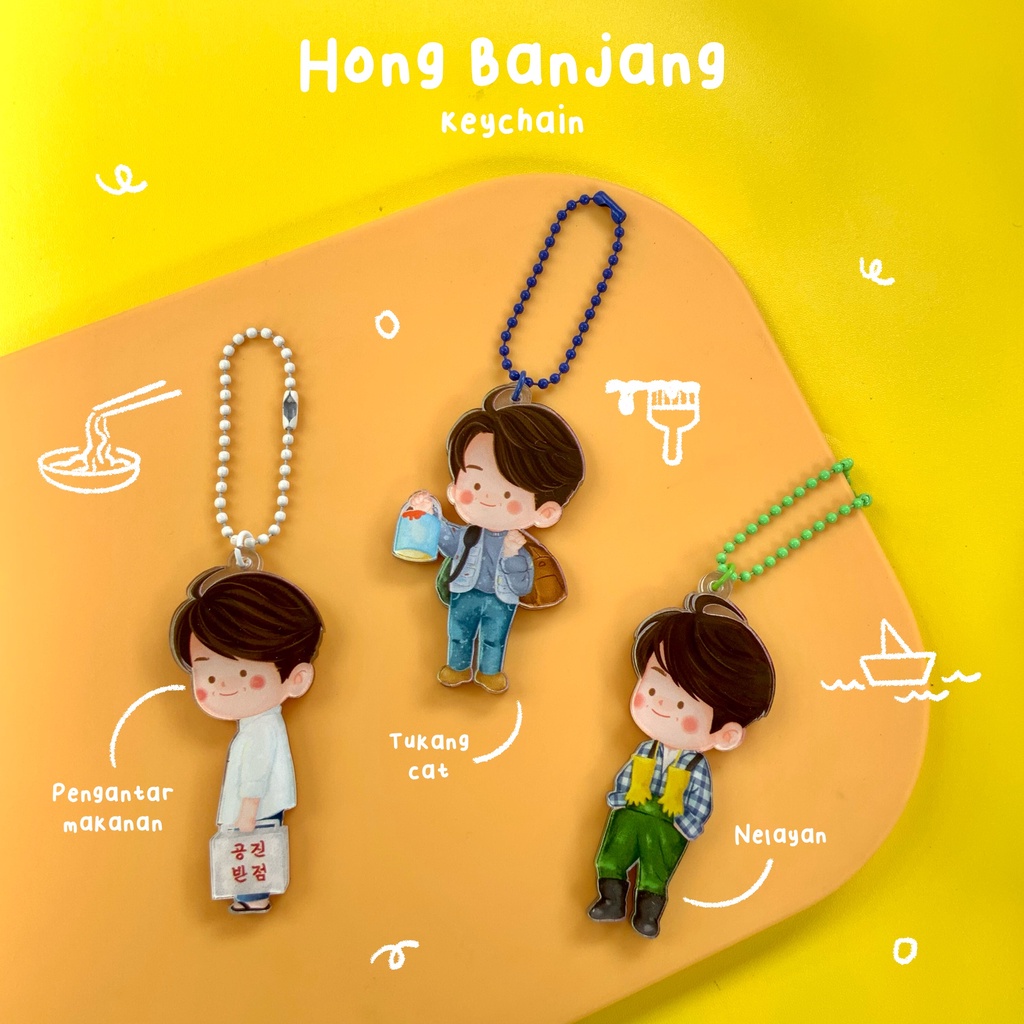 Keychain Kim seon ho popsocket/ sticker sheet hometown cha cha cha hong ...