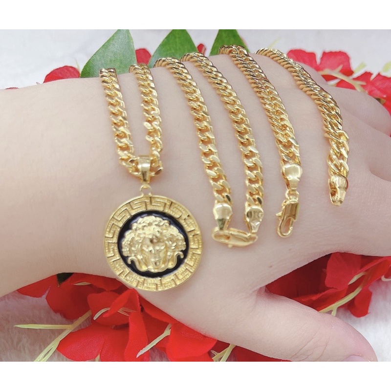 Shiva Lucky Charm 18K Bangkok Goldmix 2in1 sets | Shopee Philippines