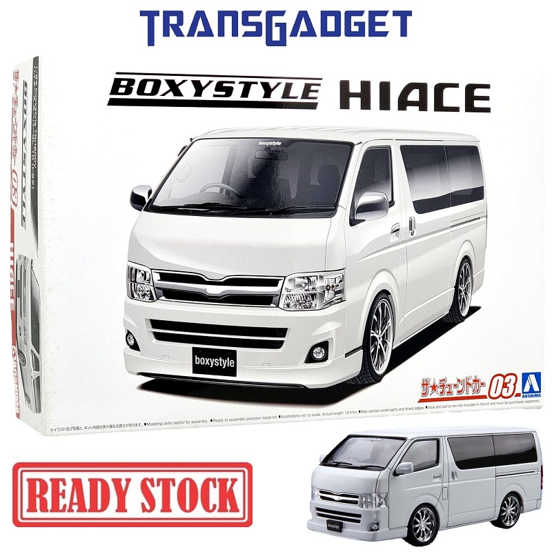 AOSHIMA Plamo 03 Boxystyle TRH200V Toyota Hiace Super GL 10 1/24 Scale ...