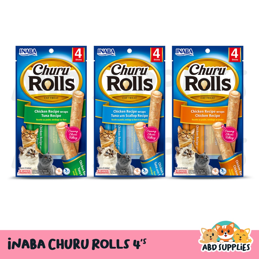 Inaba Ciao Churu Rolls 10g (4 pcs per pack) | Shopee Philippines