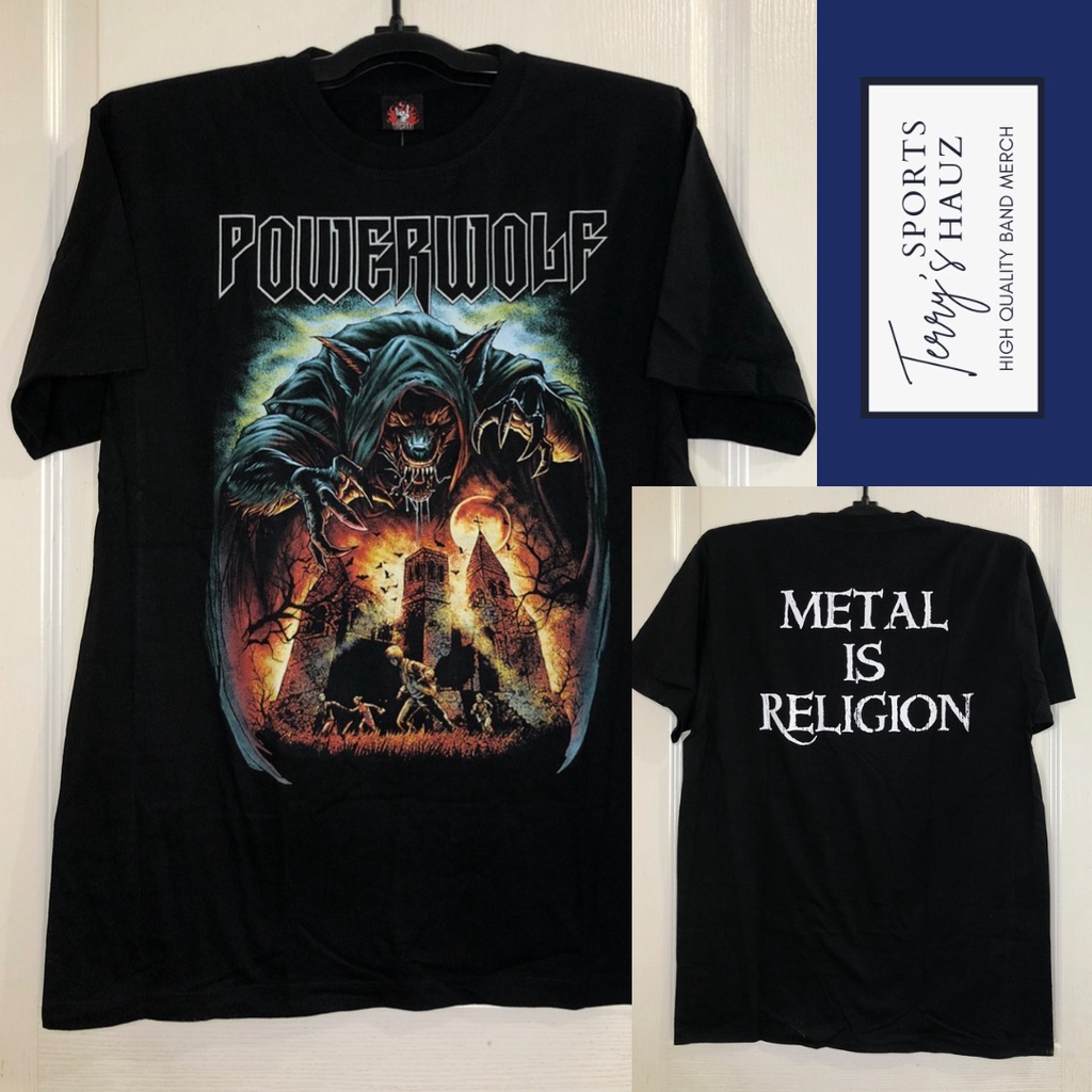 POWERWOLF ROCK YEAH BAND SHIRTS ASSORTED DESIGNS | Shopee Philippines