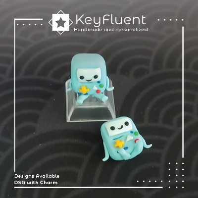 BMO Adventure Time Polymer Clay Charm DSA Profile Artisan Keycap ...