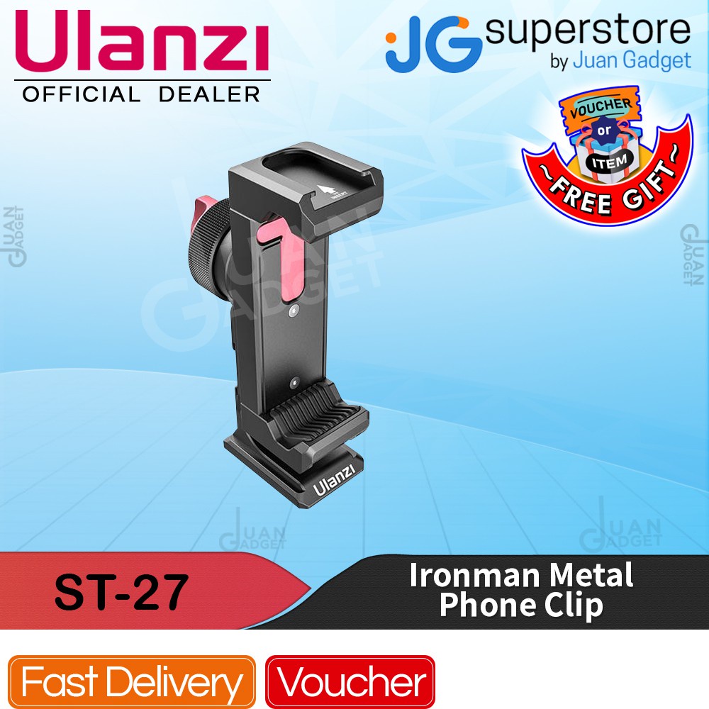Ulanzi ST-27 Ironman IV Metal Phone Clip Tripod Mount for Smartphones ...