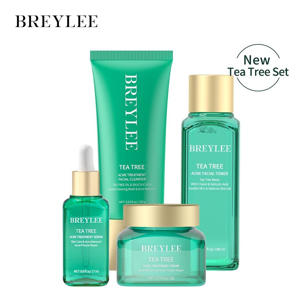 BREYLEE Tea Tree Acne Treatment 4Pcs Set | Shopee Philippines