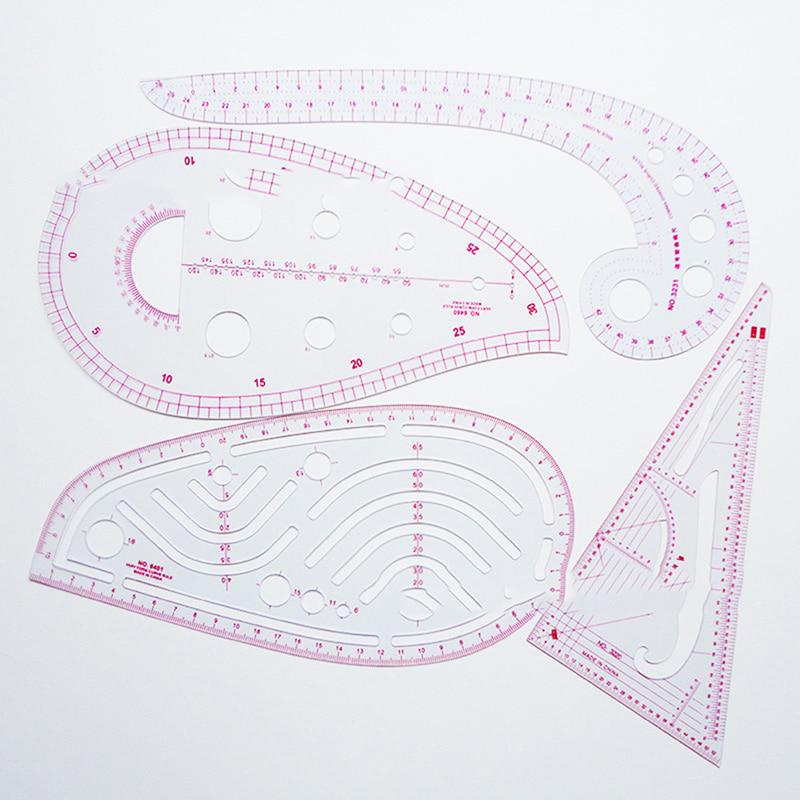 Creative Sewing Ruler Set Curve Pattern Grading Ruler Drawing Measure ...