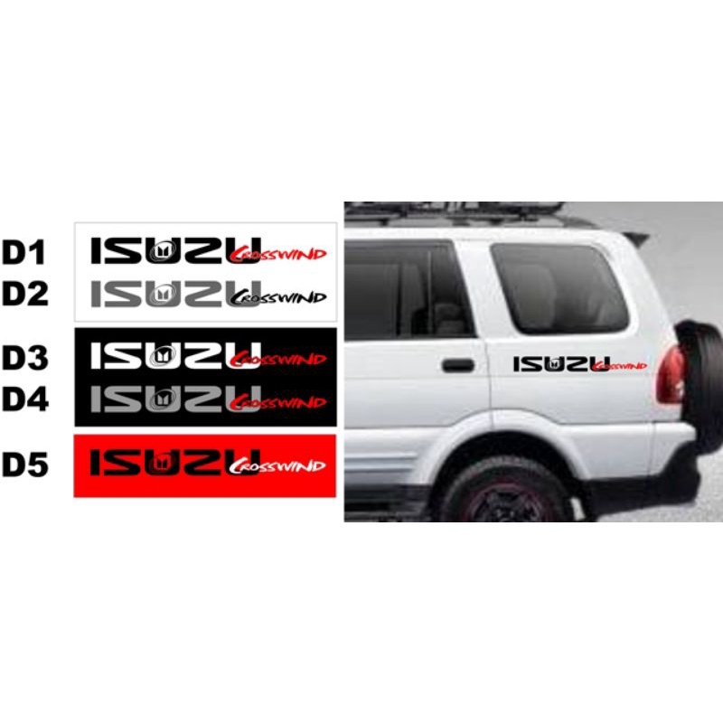 Isuzu Crosswind Side Panel Sticker Design | Shopee Philippines
