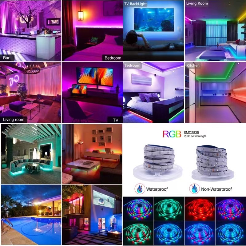 Original Lucky 5M 10M LED RGB Strip Light SMD 3528 Flexible Light ...