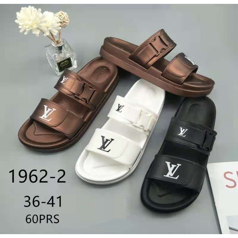 2023 Two strap classic desgin for men and women's slipper | Shopee ...