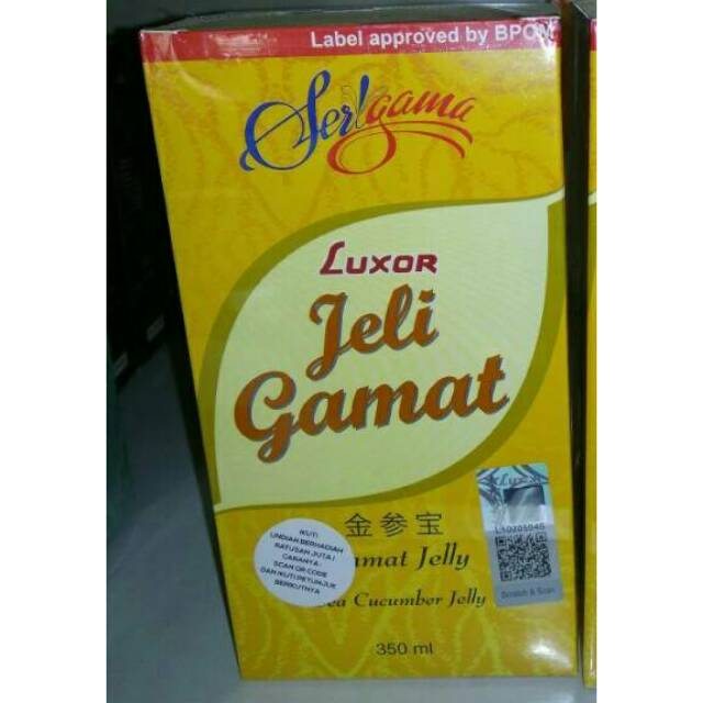Jelly Gamat Luxor 350ml 235ribu Original Teripang Gamat Gold Sea ...
