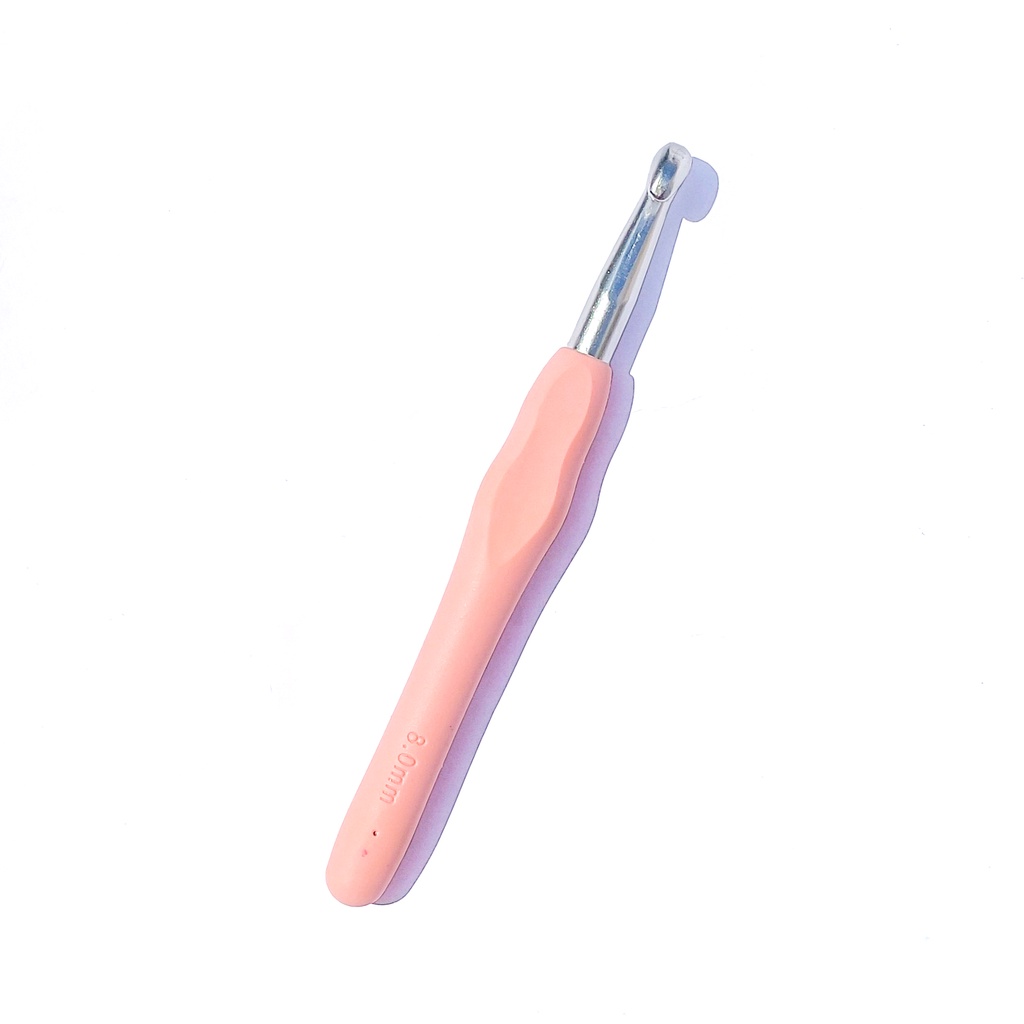 Ergonomic Colorful Crochet Hook Hooks with Rubber / SIlicon Silicone ...