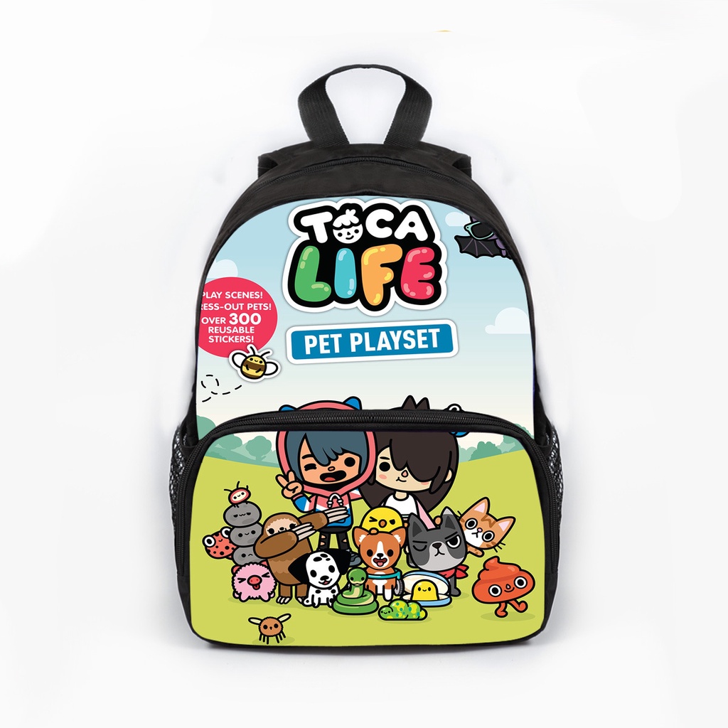 ColorCoral Toca Boca 3D Print Backpacks Kawaii Kids Children Small ...
