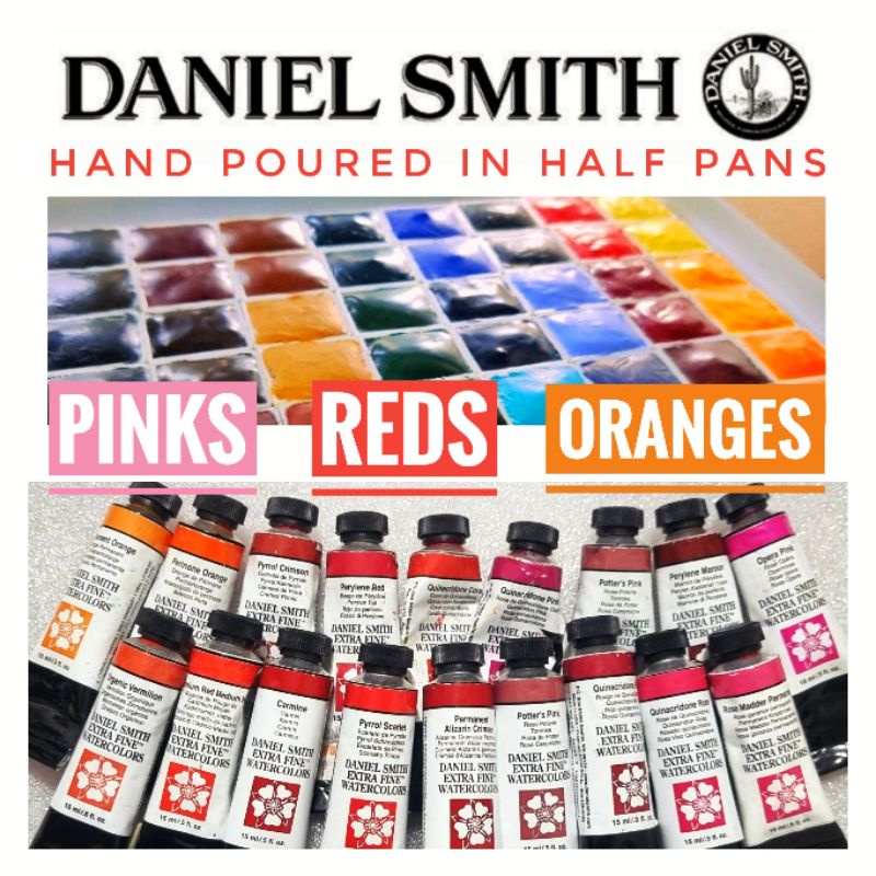 Daniel Smith batch 2/6 - Reds, Pinks & Oranges (Watercolors in ...