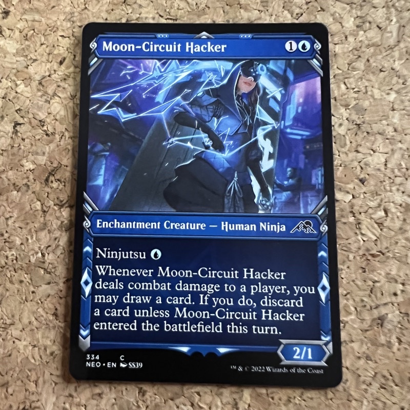 MTG MOON-CIRCUIT HACKER (HUMAN NINJA) KAMIGAWA NEON DYNASTY (BLUE) MAGIC THE GATHERING | Shopee ...