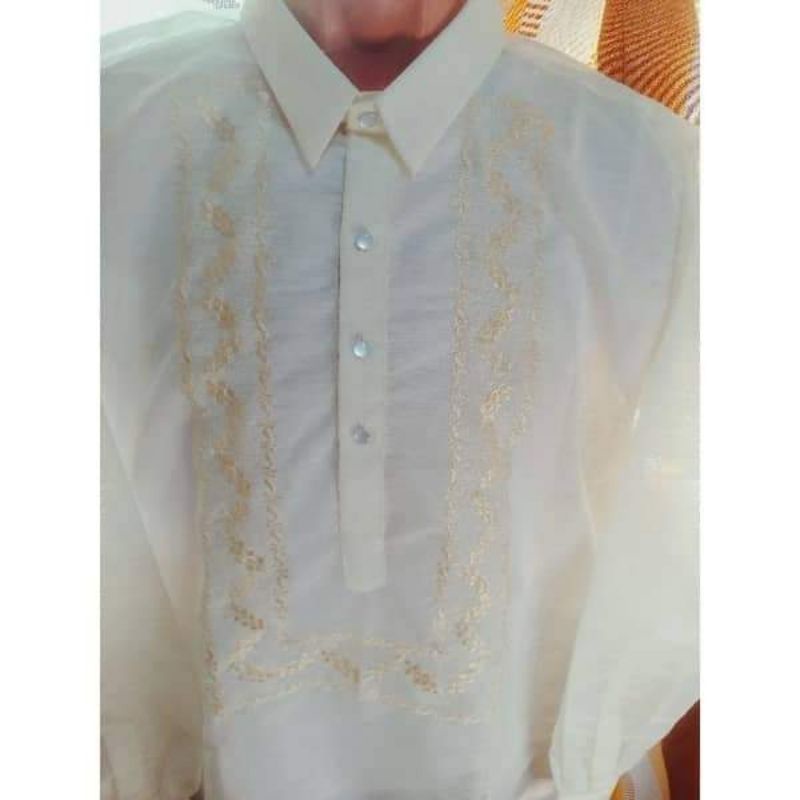 Jusiline Cream Barong Tagalog for kids and adult | Shopee Philippines
